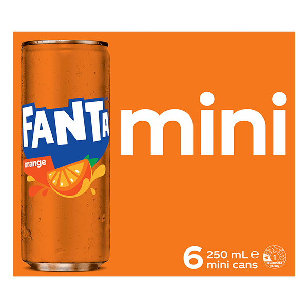 Fanta Orange Mini Cans 6x250ml – Feed Me by Drakes