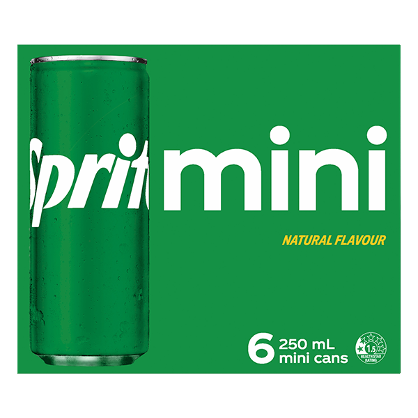 Sprite Natural Flavour Mini Cans 6x250ml – Feed Me by Drakes